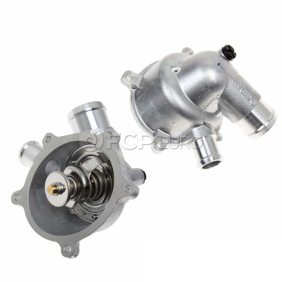 Audi Coolant Thermostat Housing - Genuine Audi VW 079121115AT | FCP Euro