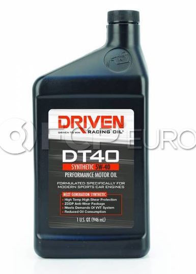 Porsche DT40 5W-40 Synthetic Street Performance Oil (1 Quart) - Driven ...