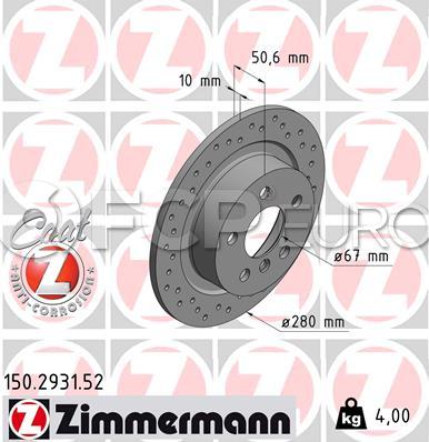 BMW Disc Brake Rotor - Zimmermann Sport 34216799367 | FCP Euro