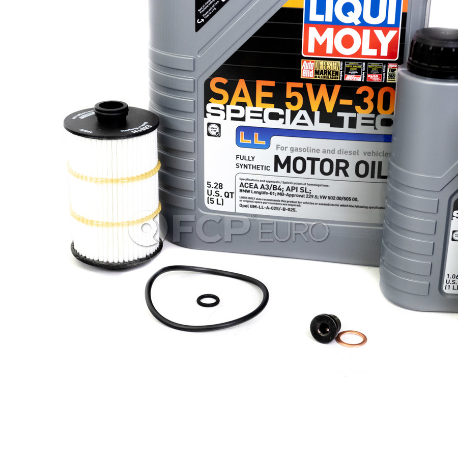 Audi Engine Oil Change Kit - Liqui Moly 079198405DKT7 | FCP Euro