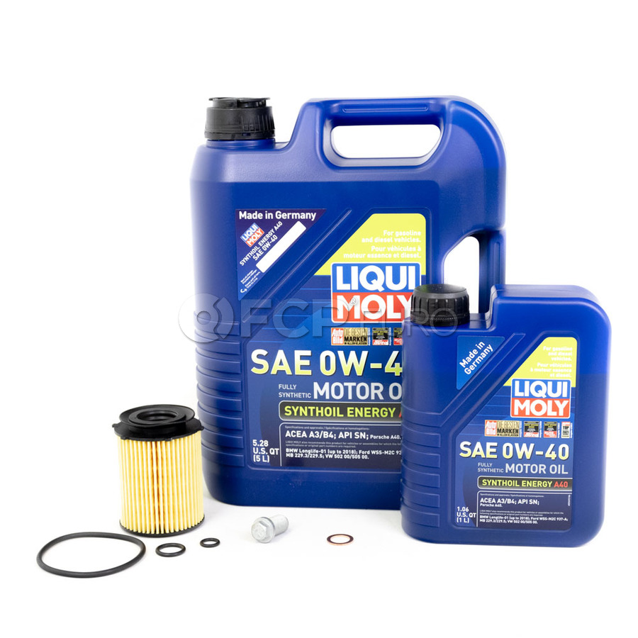 Mercedes Oil Change Kit 0W-40 - Liqui Moly 2701800109.6L | FCP Euro