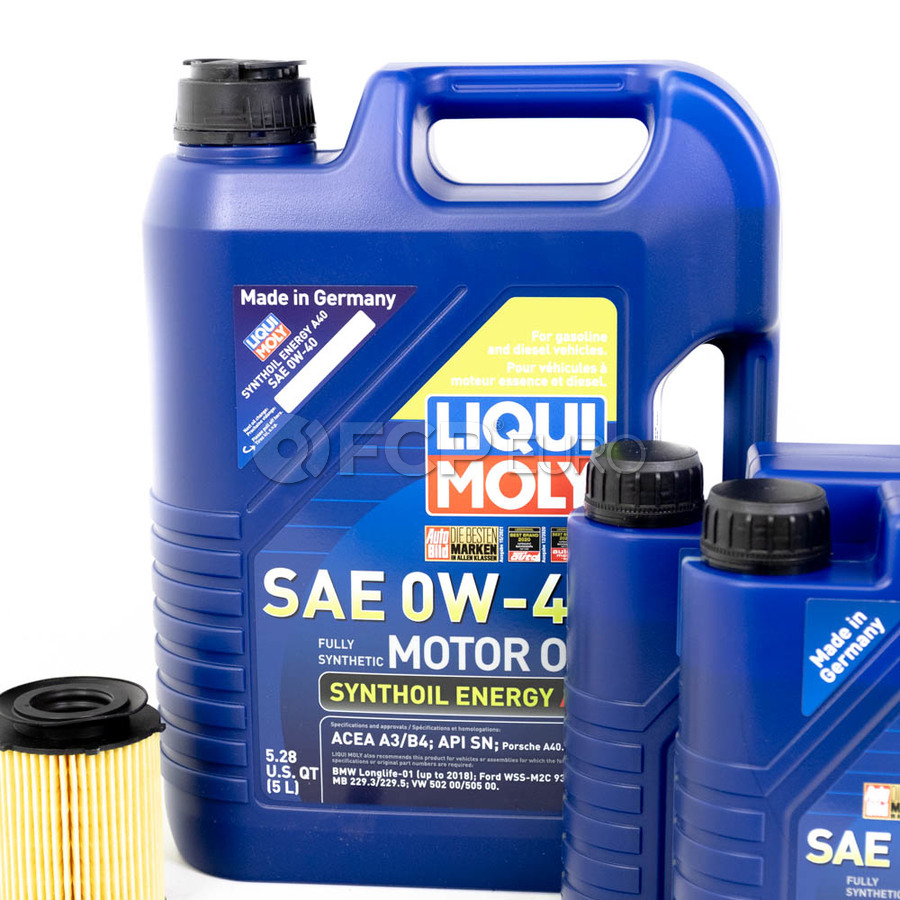 Mercedes Oil Change Kit 0W-40 - Liqui Moly 2701800109.7L.RWD | FCP Euro