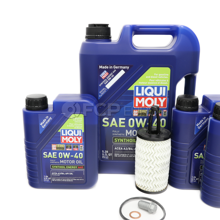 Mercedes Oil Change Kit 0W-40 - Liqui Moly 2761800009.8L | FCP Euro
