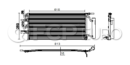 BMW A/C Condenser - Mahle Behr 351009701 | FCP Euro