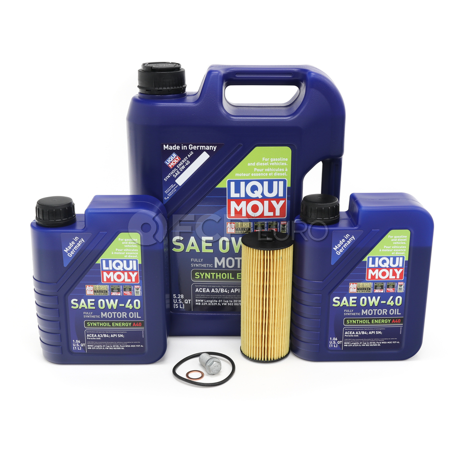 Mercedes Oil Change Kit 0W-40 - Liqui Moly 2781800009.10L | FCP Euro