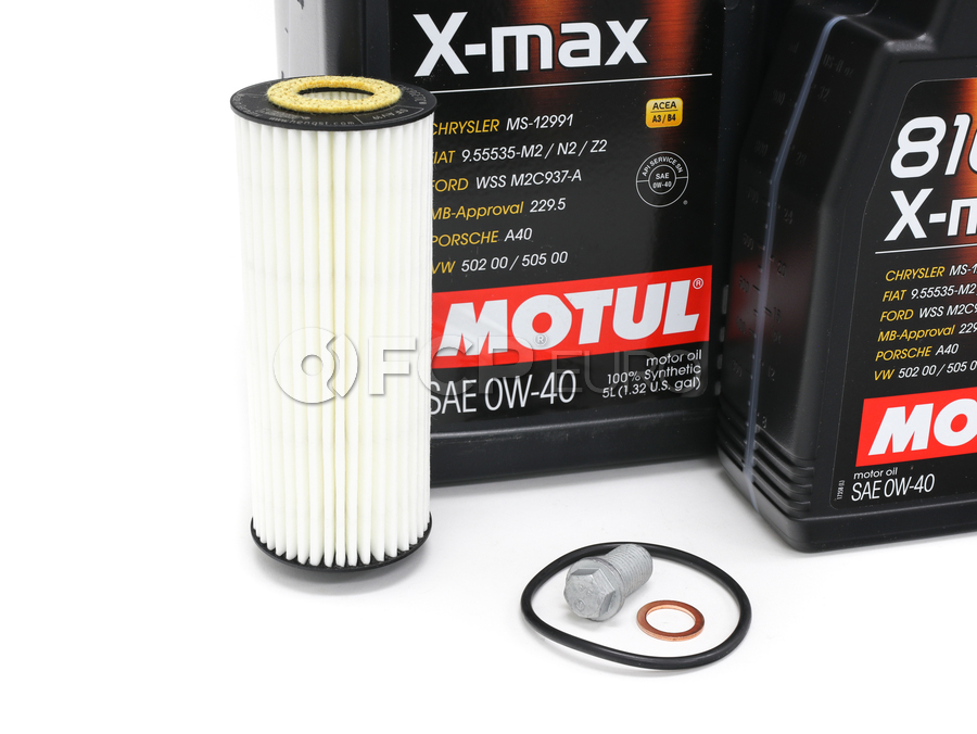 Mercedes Oil Change Kit 0W-40 - Motul X-max 1761800800 | FCP Euro