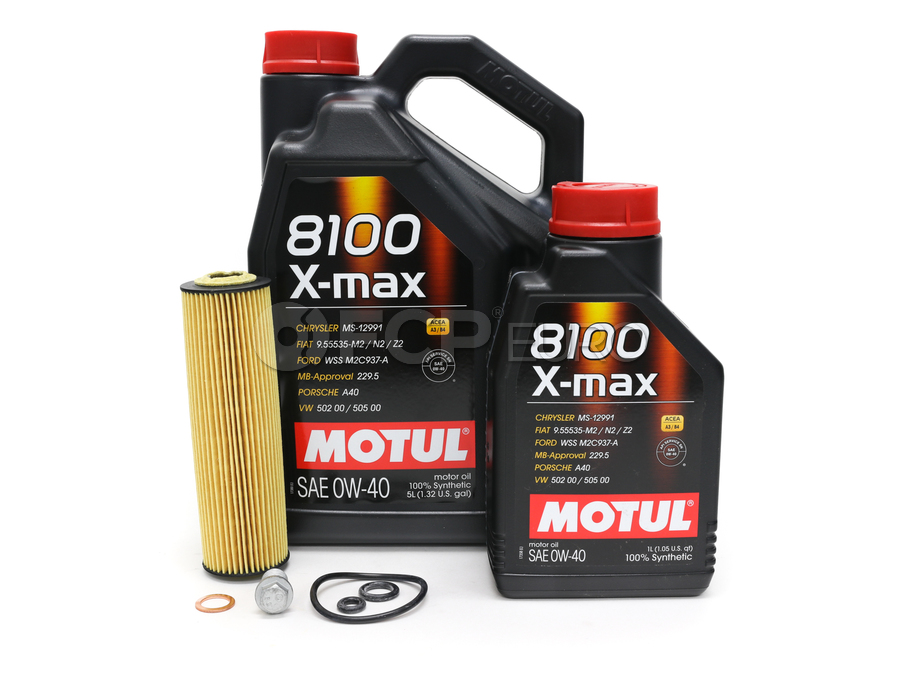 Mercedes Oil Change Kit 0W-40 - Motul X-max 2711800109.6L | FCP Euro