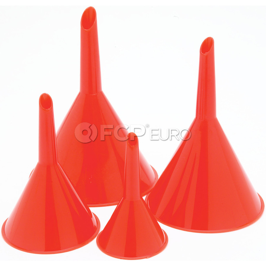 4 Piece Plastic Funnel Set - Performance Tool 1144 | FCP Euro