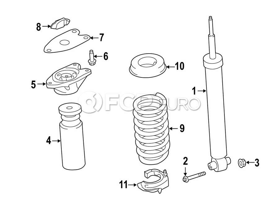 BMW Shock Absorber - Genuine BMW 33522289537 | FCP Euro