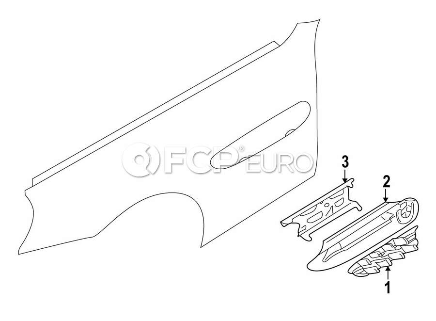 BMW Fender Insert Emblem - Genuine BMW 51138269966 | FCP Euro