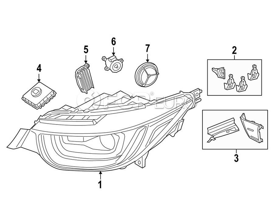 BMW Headlight - Genuine BMW 63118494341 | FCP Euro