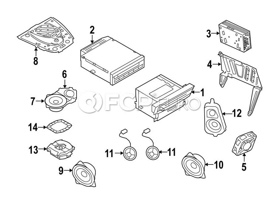 BMW Radio Control Unit - Genuine BMW 65126826793 | FCP Euro