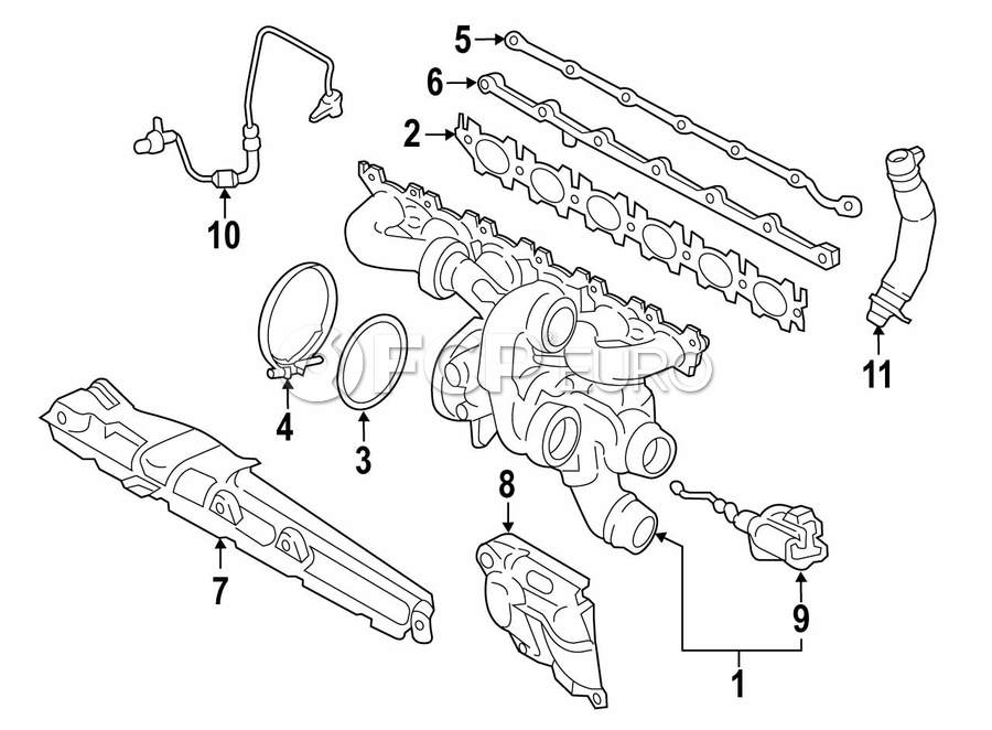 BMW Exhaust Manifold Gasket - Genuine BMW 11658669733 | FCP Euro