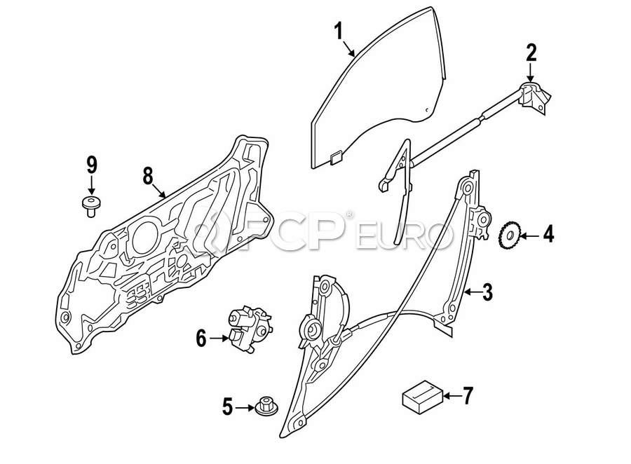 BMW Window Channel - Genuine BMW 51337424850 | FCP Euro