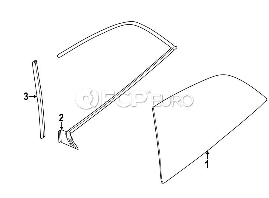 BMW Quarter Glass Seal - Genuine BMW 51718399117 | FCP Euro