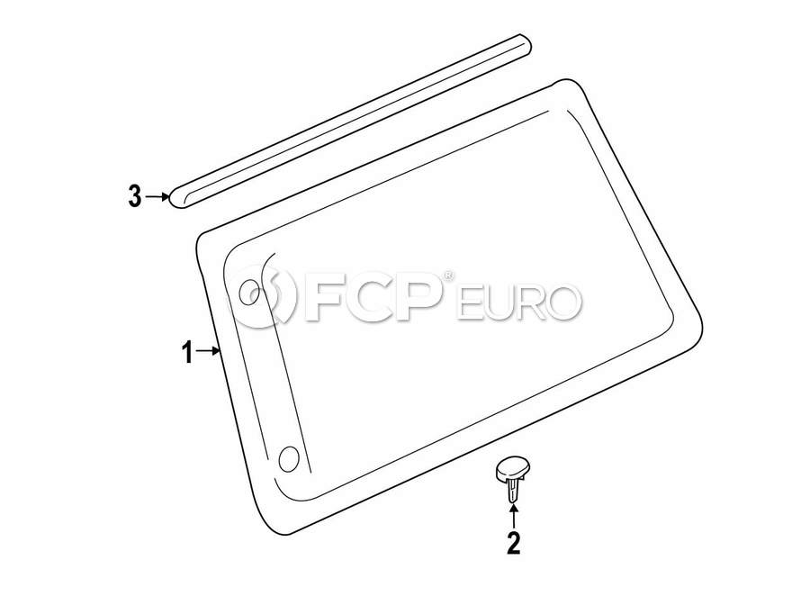 Mini Quarter Panel Glass Clip - Genuine Mini 51377441262 | FCP Euro