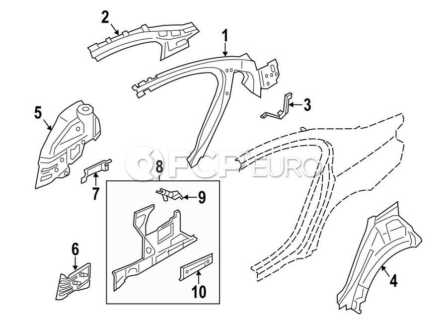 BMW Quarter Panel Bracket - Genuine BMW 41217294953 | FCP Euro