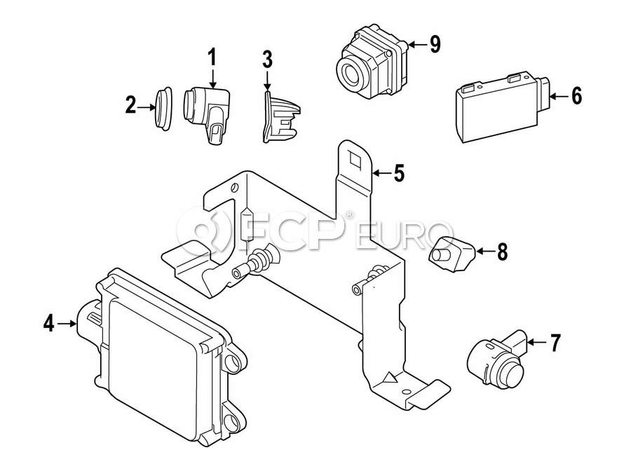 BMW Parking Aid Sensor Bracket - Genuine BMW 51112361335 | FCP Euro