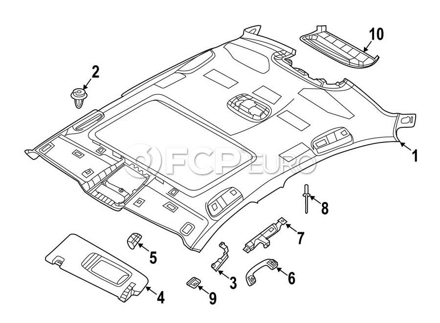 BMW Sun Visor - Genuine BMW 51168068741 | FCP Euro