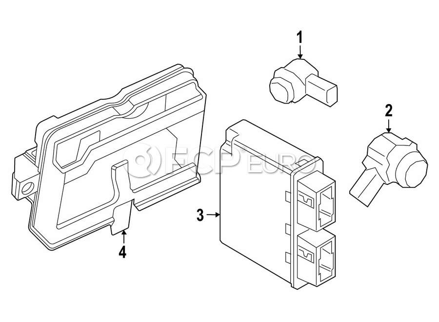BMW Parking Aid System Control Module Bracket - Genuine BMW 61136991162 ...