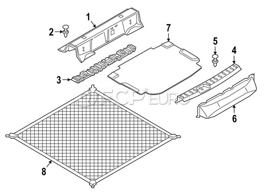 Mini Liftgate Trim Scuff Plate - Genuine Mini 51477360757 | FCP Euro