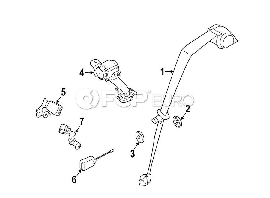 Mini Seat Belt Shoulder Belt - Genuine Mini 72117479292 | FCP Euro