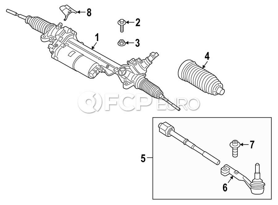 BMW Steering Tie Rod Assembly - Genuine BMW 32105B5FE33 | FCP Euro