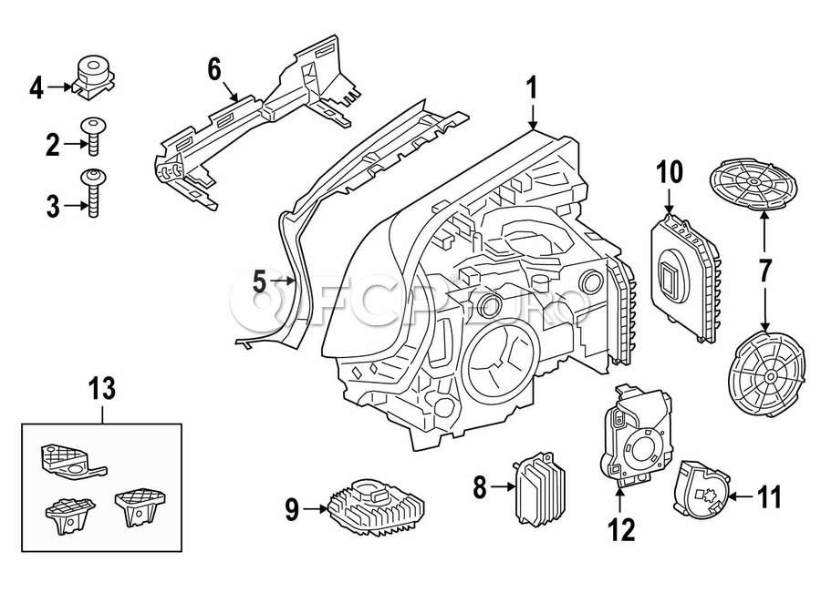 BMW Headlight Gasket - Genuine BMW 63119879640 | FCP Euro