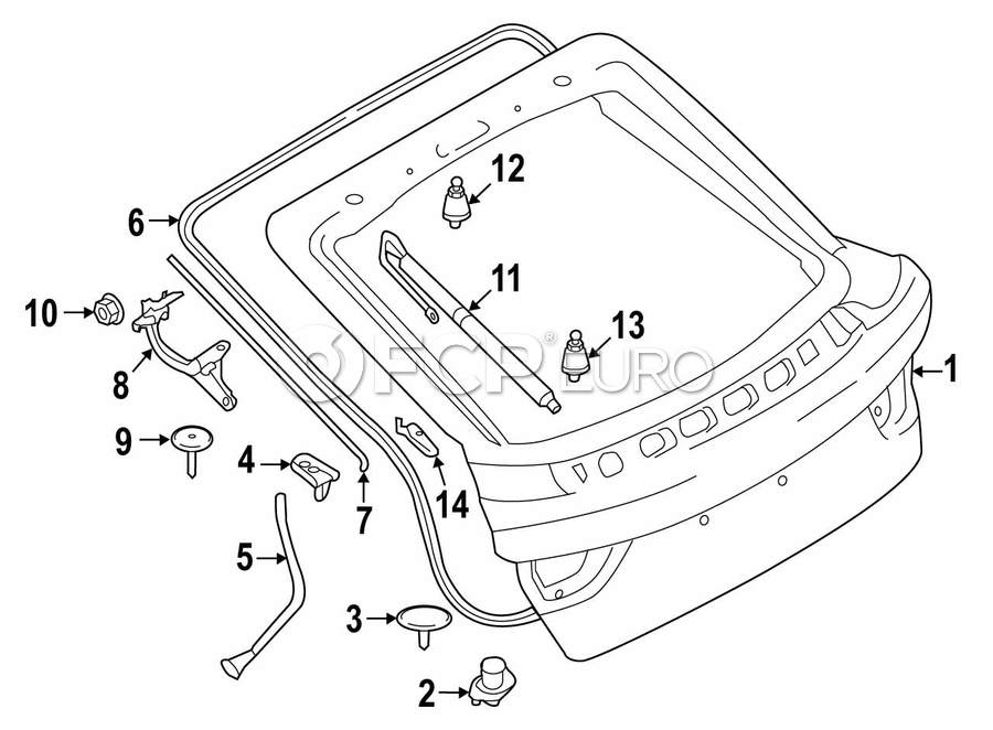 BMW Hatch Seal - Genuine BMW 51767398238 | FCP Euro