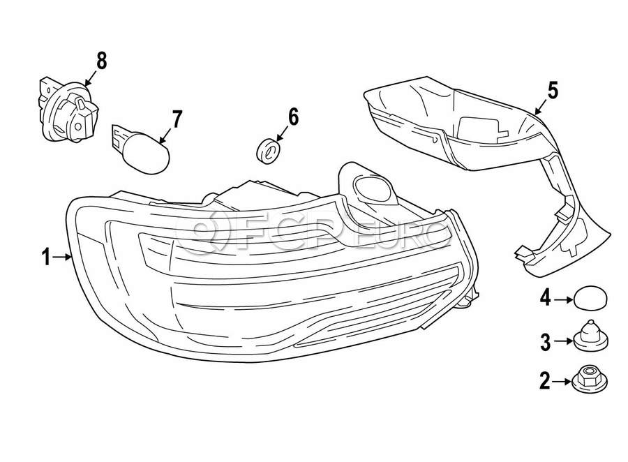BMW Tail Light Gasket - Genuine BMW 63217490927 | FCP Euro