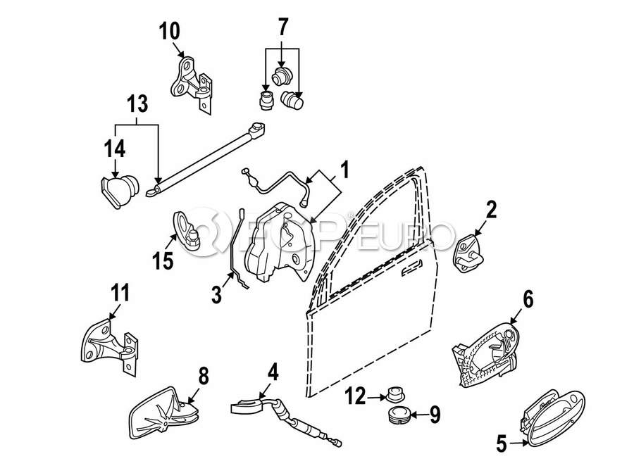 BMW Door Lock Cylinder - Genuine BMW 51210031395 | FCP Euro