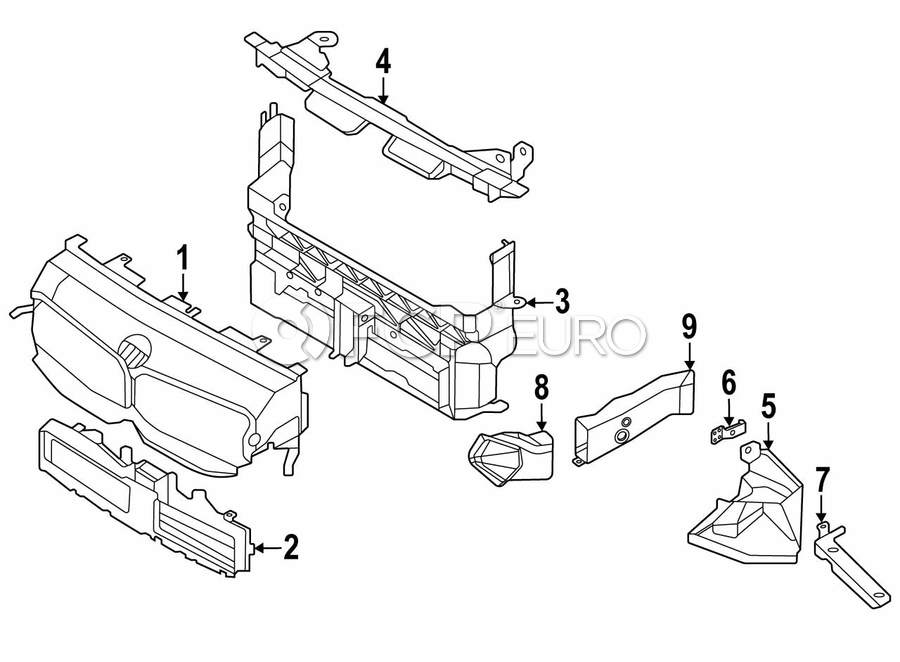 BMW Brake Air Duct - Genuine BMW 51747474675 | FCP Euro