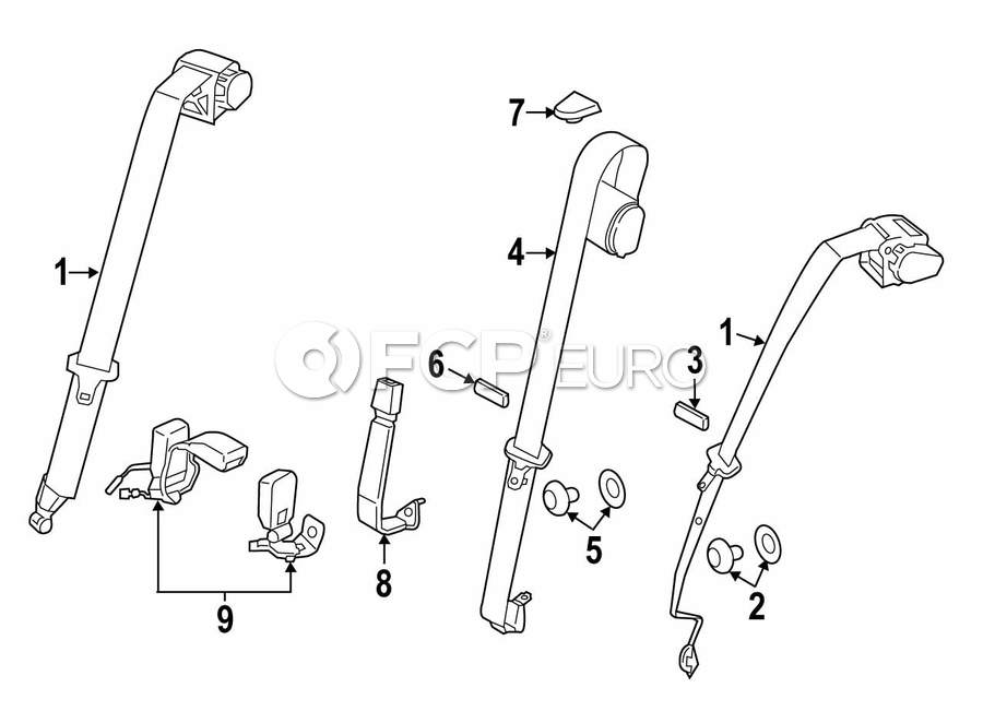 BMW Seat Belt - Genuine BMW 72117375446 | FCP Euro