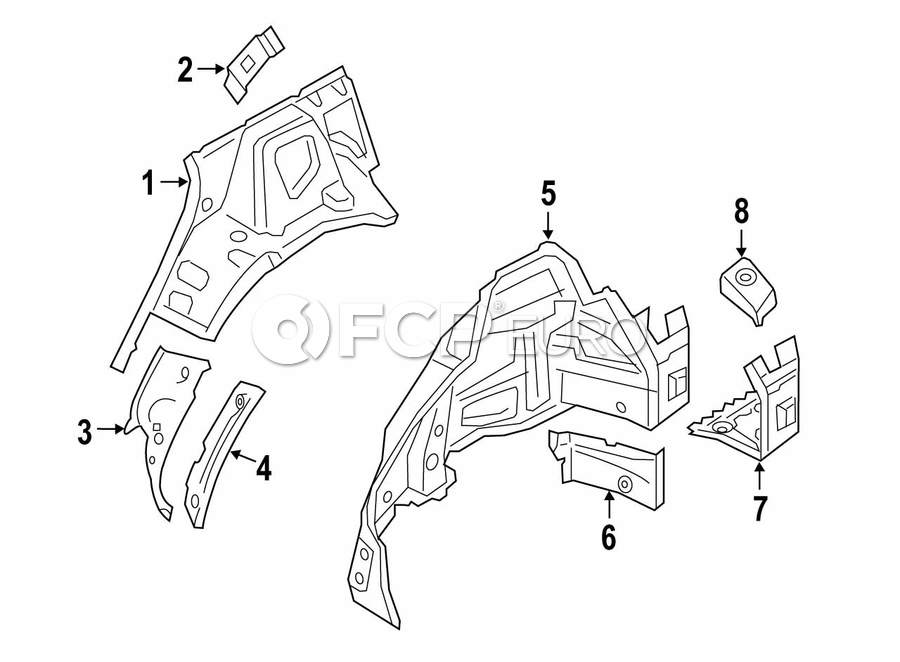 Mini Quarter Panel Extension - Genuine Mini 41007449362 | FCP Euro