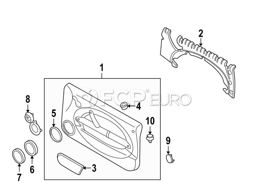 Mini Exterior Door Handle Cover - Genuine Mini 51417035375 | FCP Euro