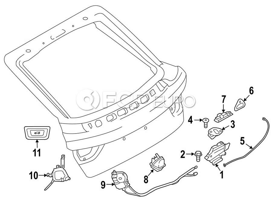 BMW Tailgate Pull Down Motor - Genuine BMW 51247432376 | FCP Euro