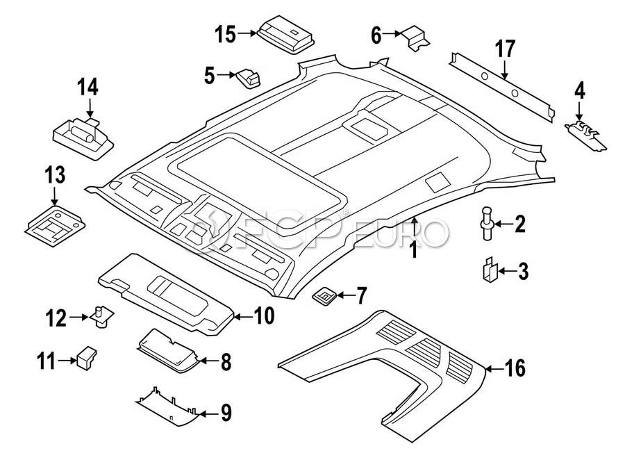 BMW Sun Visor - Genuine BMW 51167369138 | FCP Euro
