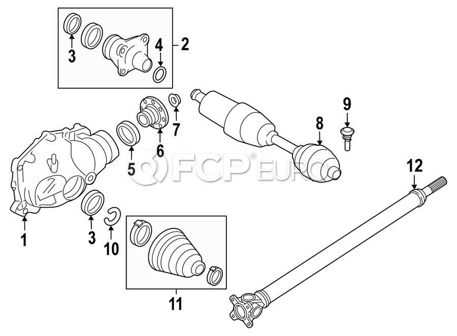 BMW CV Joint Boot Kit - Genuine BMW 31608680223 | FCP Euro