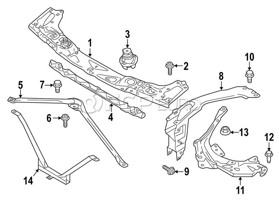 Mini Headlight Bracket - Genuine Mini 51647351535 | FCP Euro