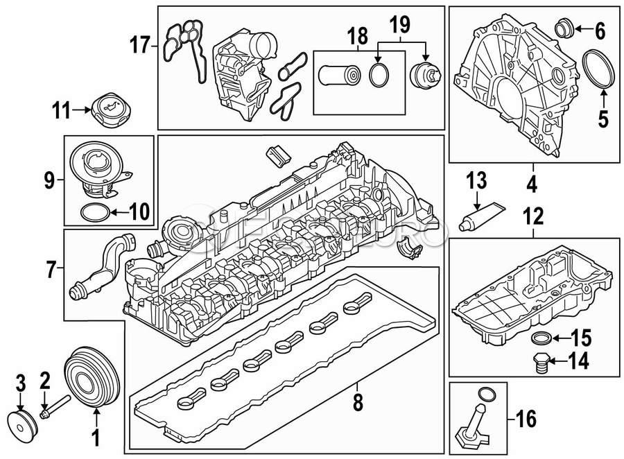 BMW Engine Oil Pan - Genuine BMW 11137823204 | FCP Euro