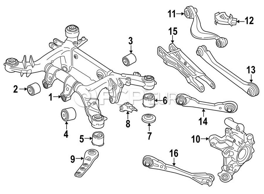 BMW Suspension Control Arm Bracket - Genuine BMW 34526861838 | FCP Euro