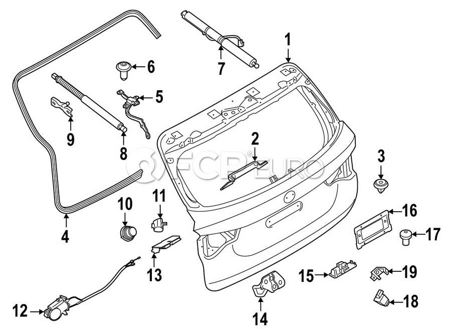 BMW Liftgate Lift Support - Genuine BMW 51247397322 | FCP Euro