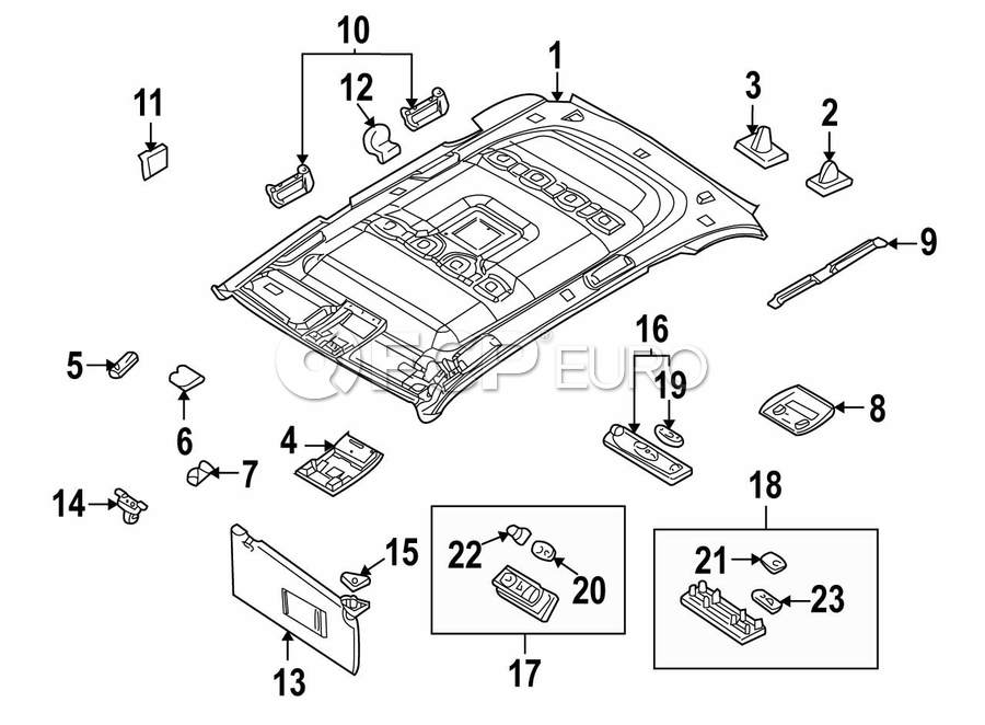 BMW Sun Visor - Genuine BMW 51168258015 | FCP Euro