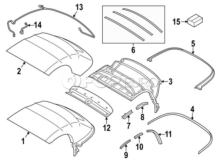 Mini Convertible Top Wiring Harness - Genuine Mini 54347346027 | FCP Euro