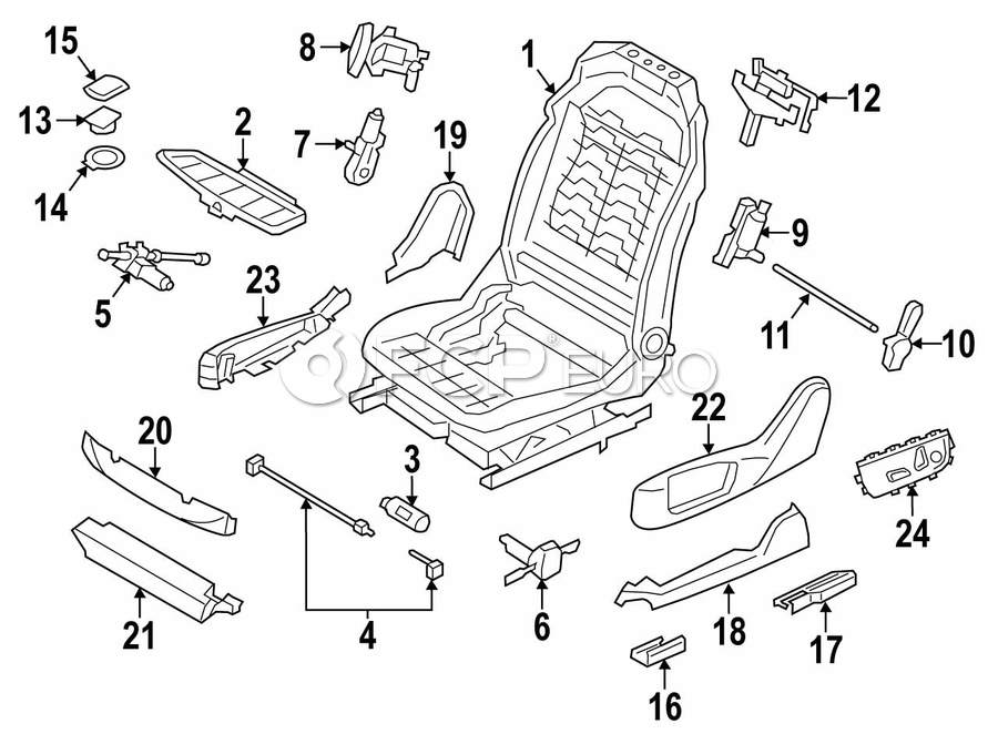BMW HVAC Blower Motor Bracket - Genuine BMW 52107068075 | FCP Euro