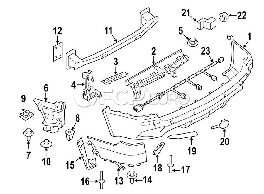 BMW Bumper Extension - Genuine BMW 51127217837 | FCP Euro