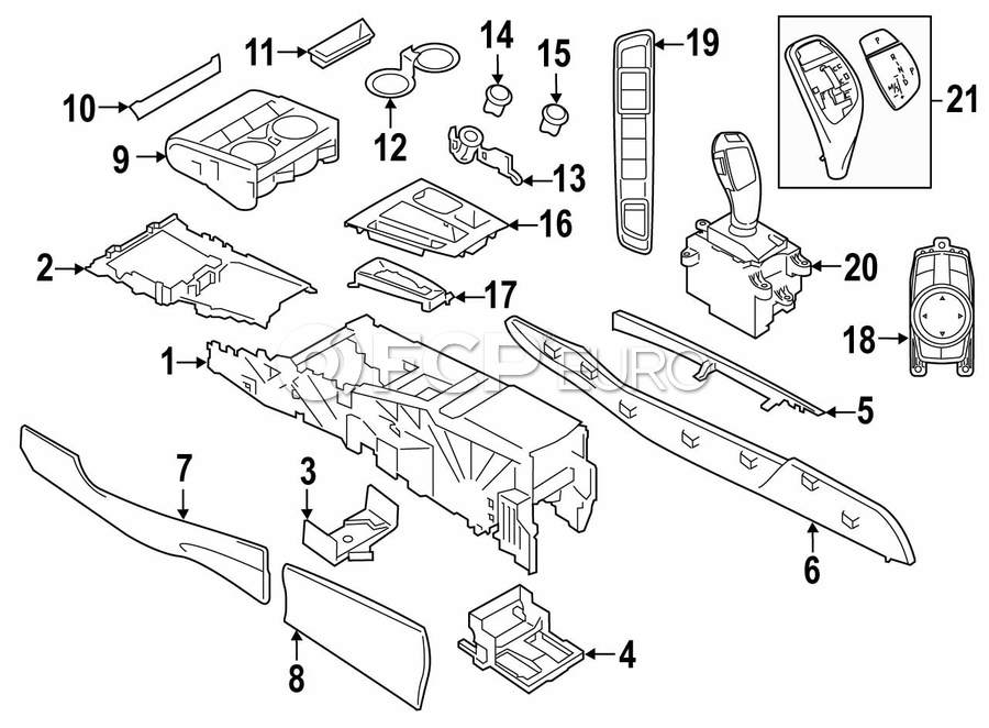 BMW Auto Trans Shift Lever - Genuine BMW 61316832385 | FCP Euro