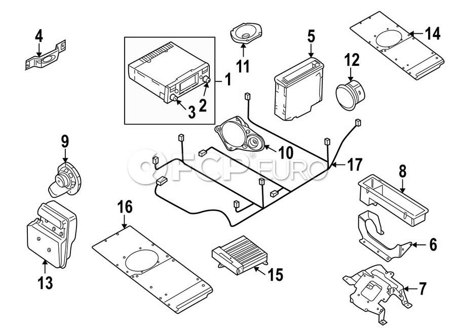 BMW Audio Wiring Harness Hifi - Genuine BMW 61126913348 | FCP Euro