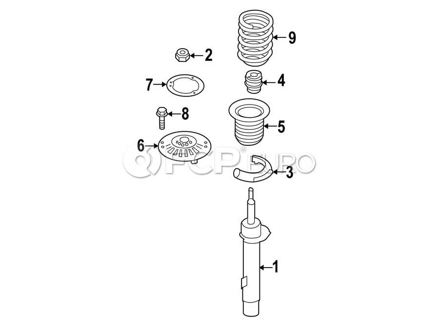 BMW Suspension Strut - Genuine BMW 31312289536 | FCP Euro