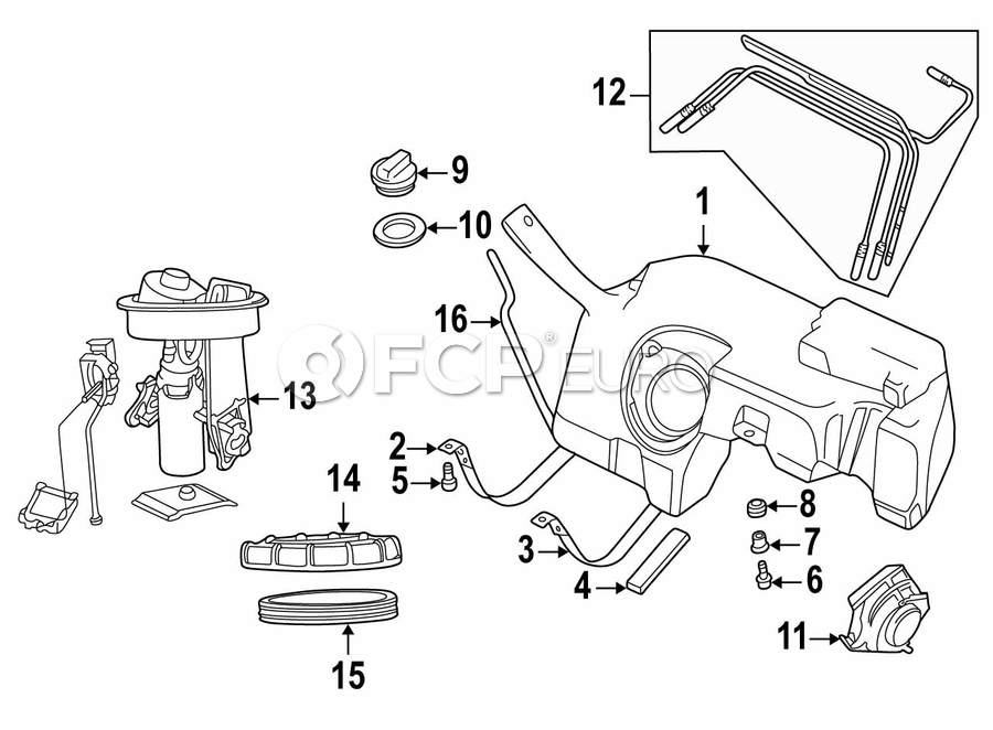 BMW Tank Filler Pot - Genuine BMW 51718398538 | FCP Euro